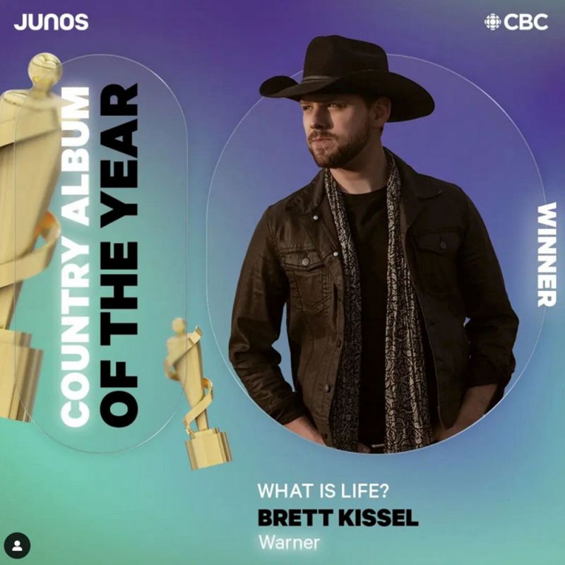 Brett Kissel Wins His Third Juno Award! Country Album Of The Year ...